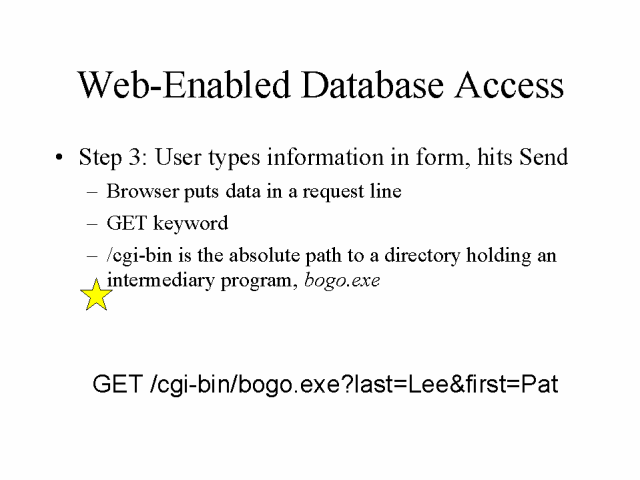 Web Enabled Database Access